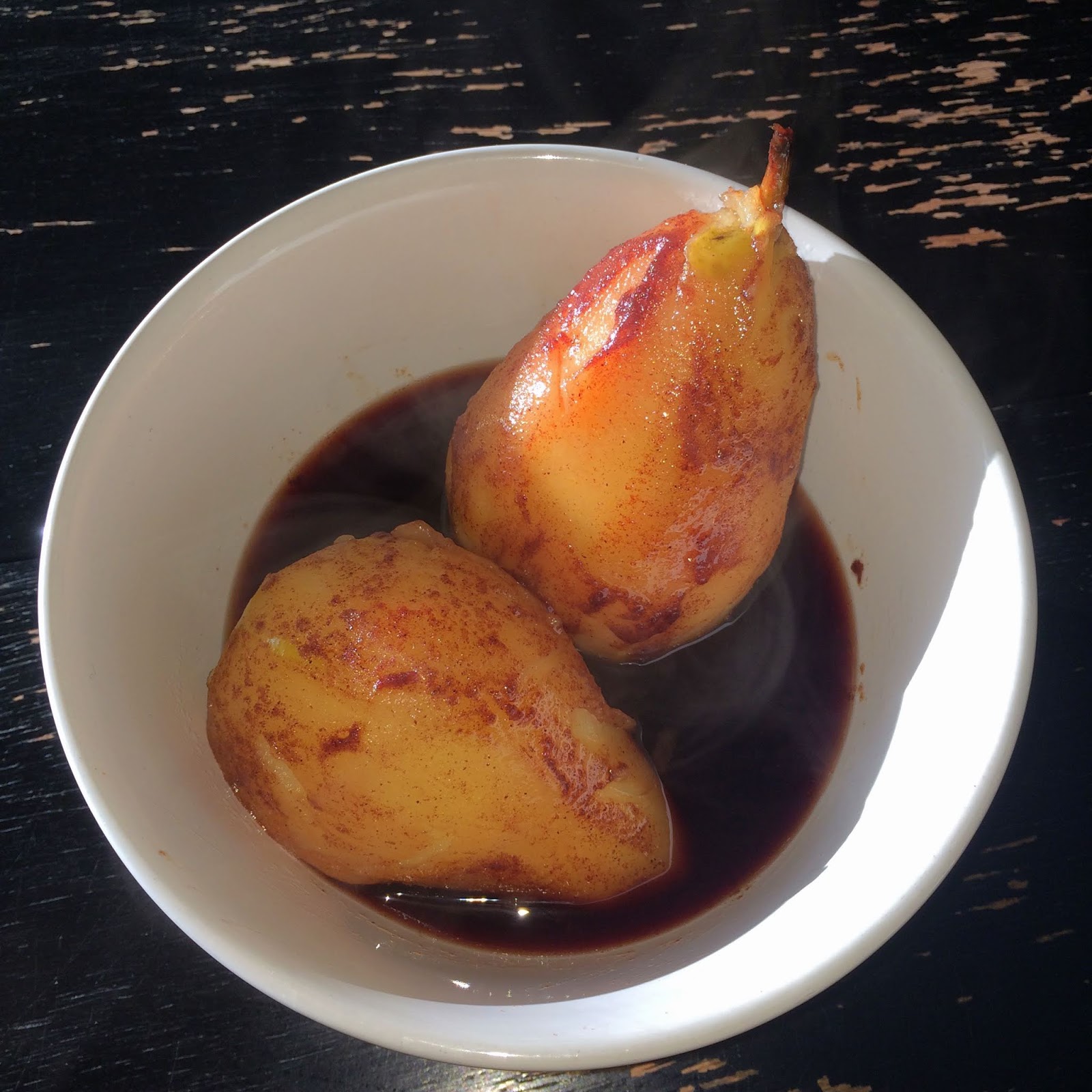 Vanilla Cinnamon Poached Pears