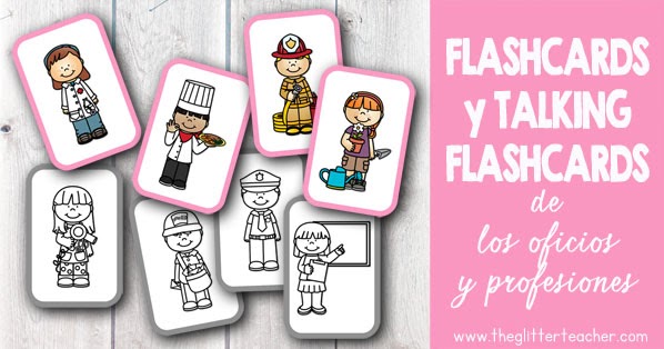 The Glitter Teacher: [UPDATED] Tarjetas de vocabulario y talking flash ...