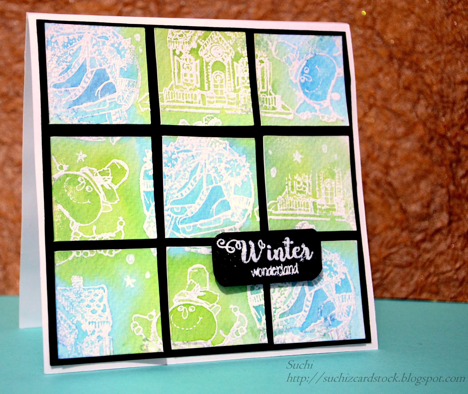 Suchi's CardStock: A Grid Card!