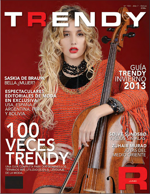 BoliviansStyle.com.bo: Sarah Rivera en la portada de TRENDY # 100