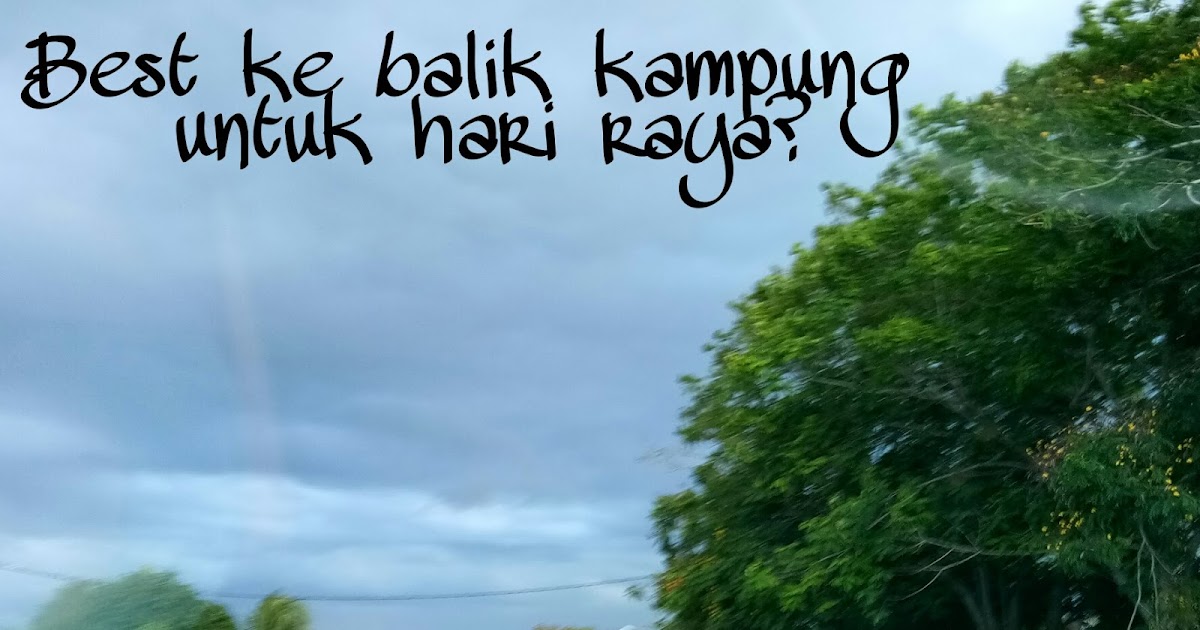 Best ke balik kampung untuk hari raya?