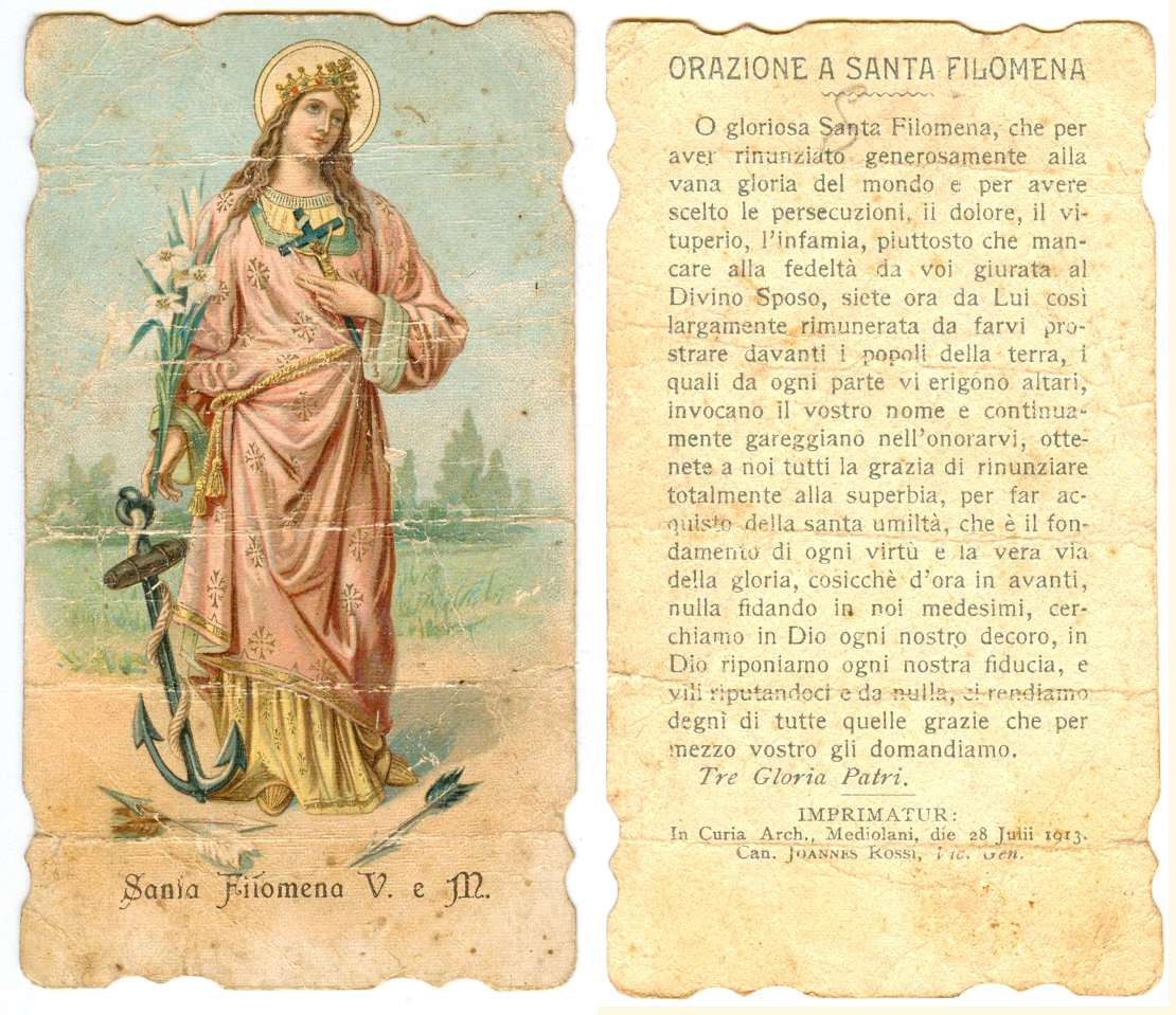 Santa Filomena | Directorio de la Iglesia Católica