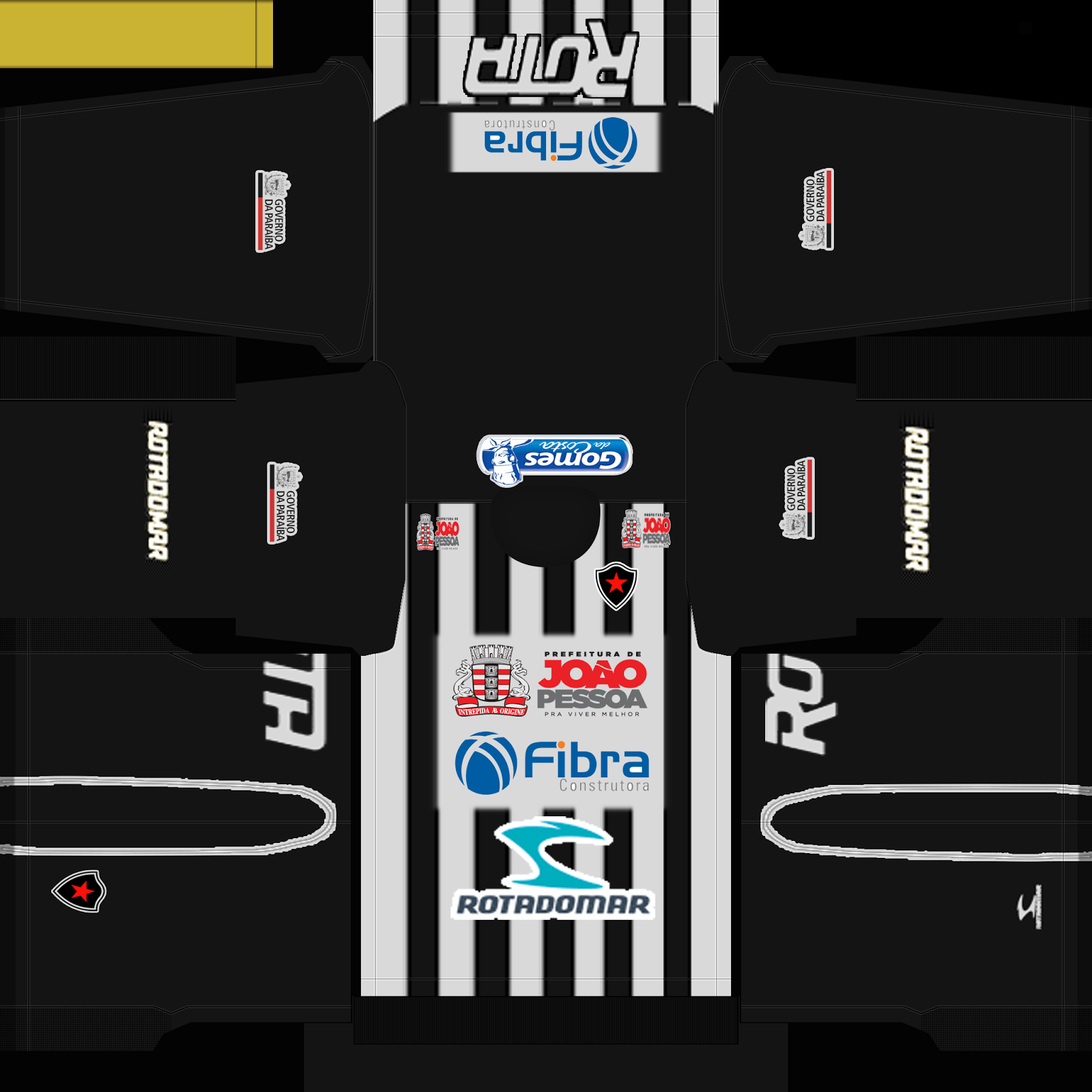 Pro Evolution Soccer Times Paraibanos : Pacote De 8 kits Do Botafogo PB ...