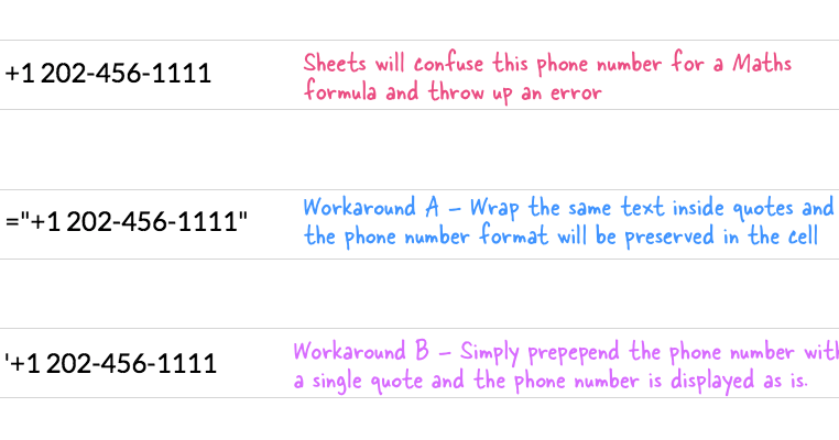 How to Make Phone Numbers Callable in Google Sheets ~ Way2Trick
