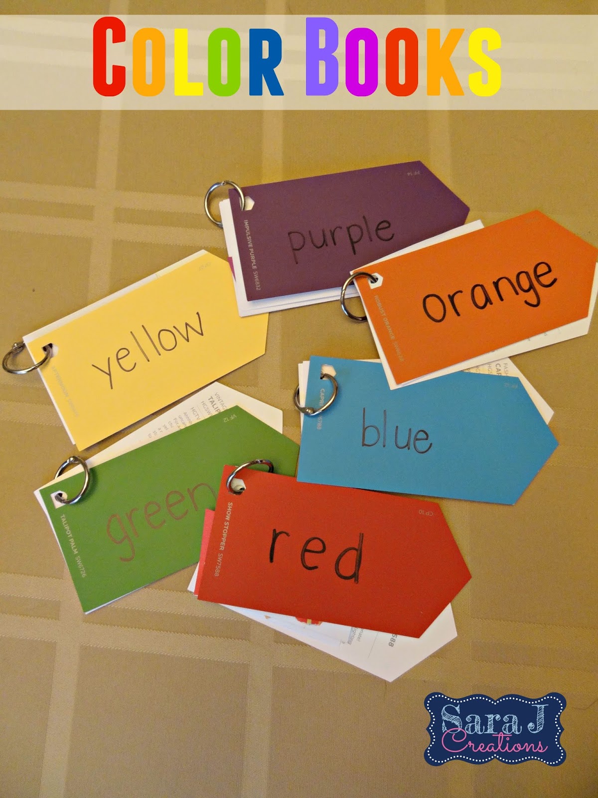 Color and Shape Fine Motor Ideas: Color Books | Sara J Creations