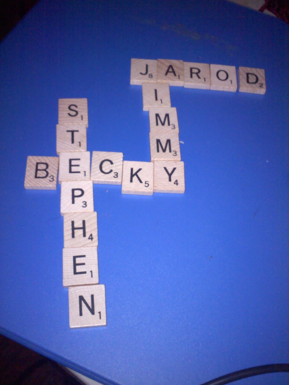 Broken Pencils Are Pointless: Thrifty Thursday - Scrabble Family Portrait