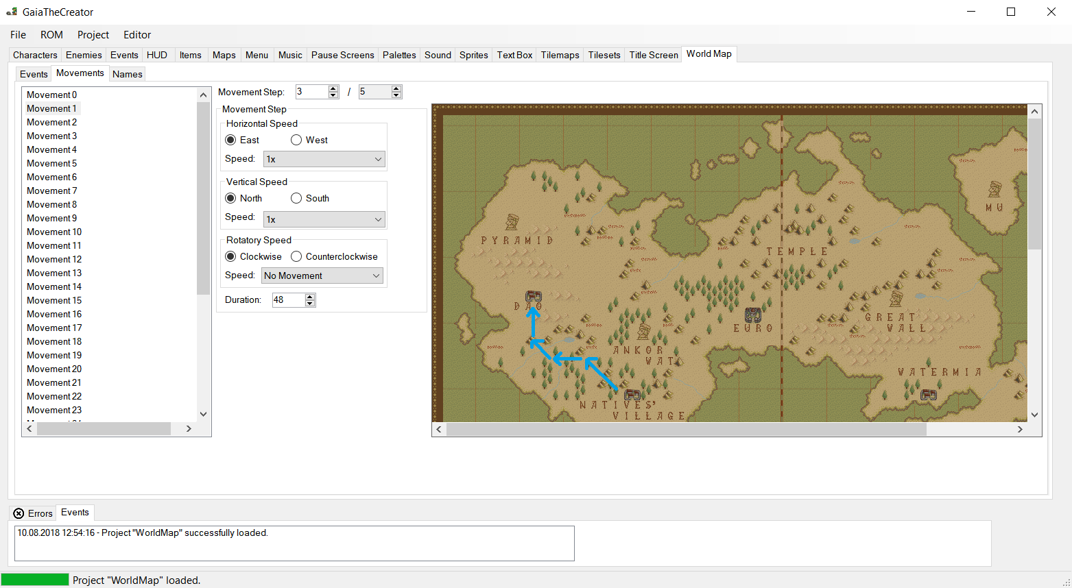 GaiaTheCreator: World Map Movements (1)