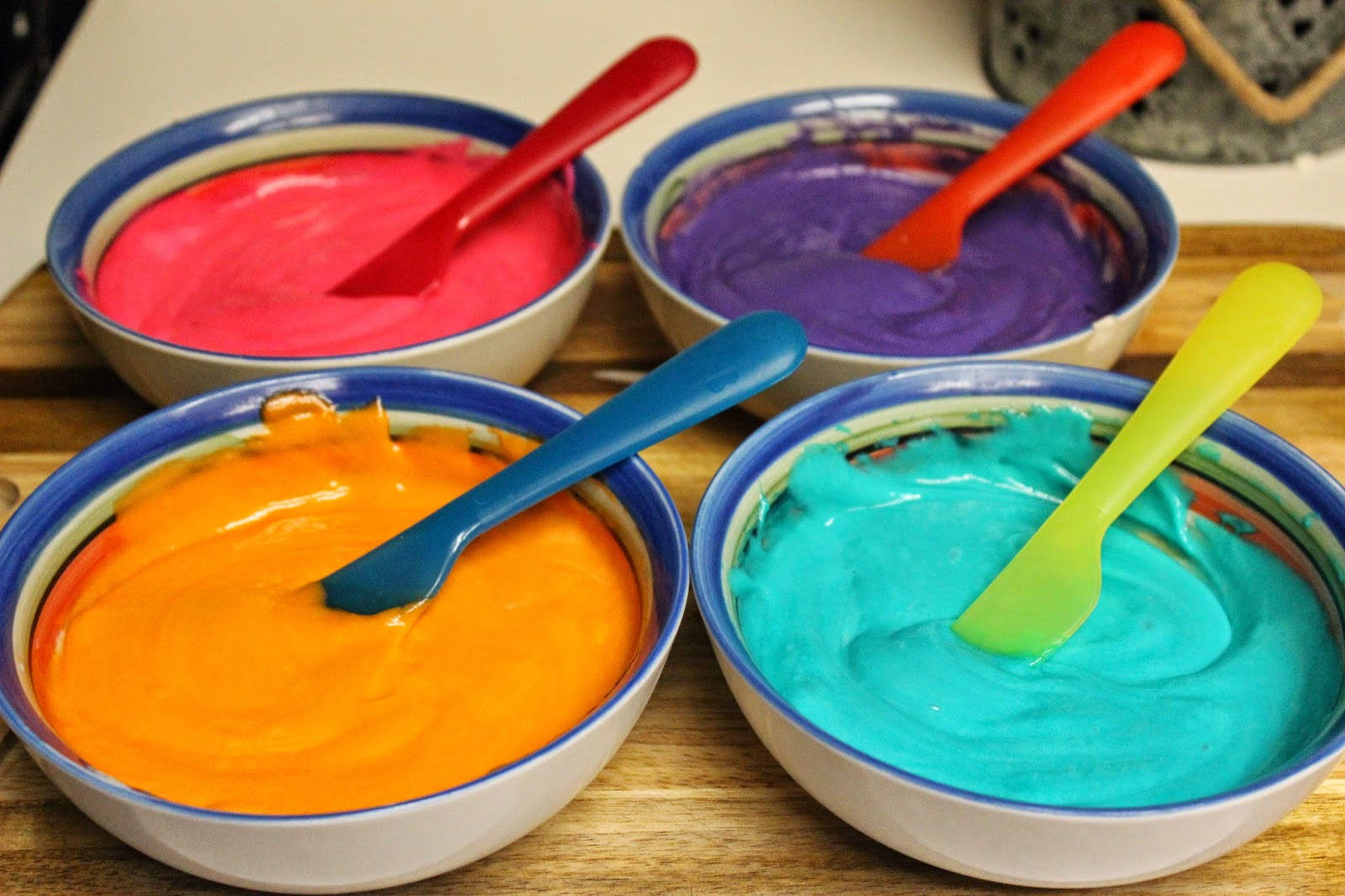 Rainbow Cupcakes - A Bountiful Love