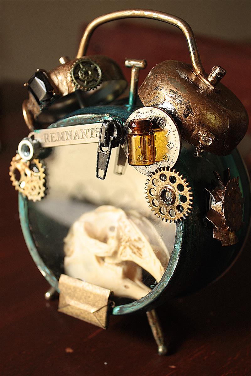 Mixed Media Place: Altered clock by Cristin