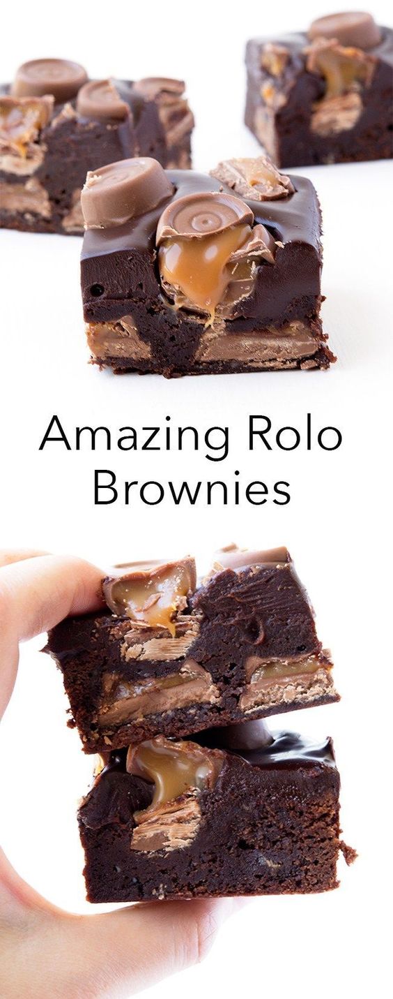 AMAZING ROLO BROWNIES | Awesome Foods