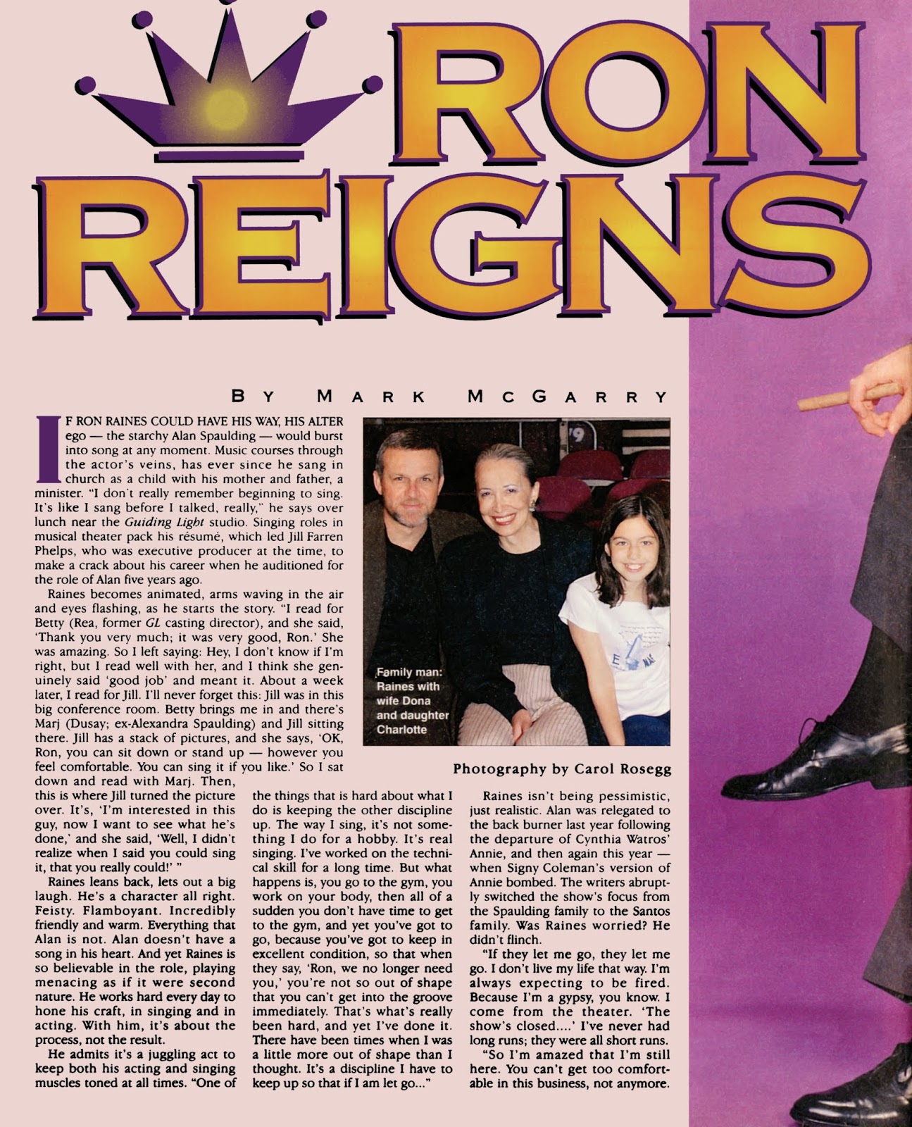 Guiding Light: Ron Reigns - Ron Raines