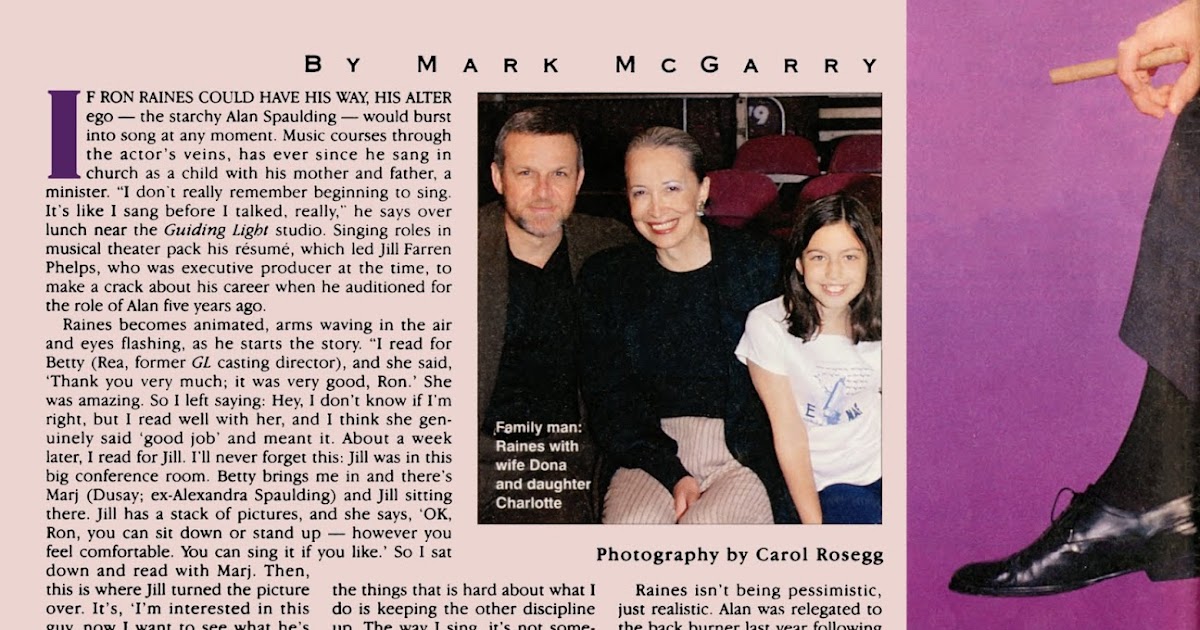 Guiding Light: Ron Reigns - Ron Raines