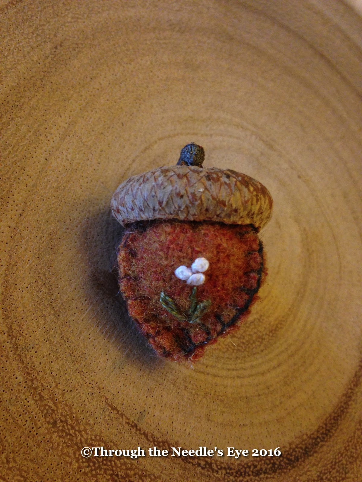 Telling Stories Through the Needle's Eye: An Autumn Acorn Tutorial