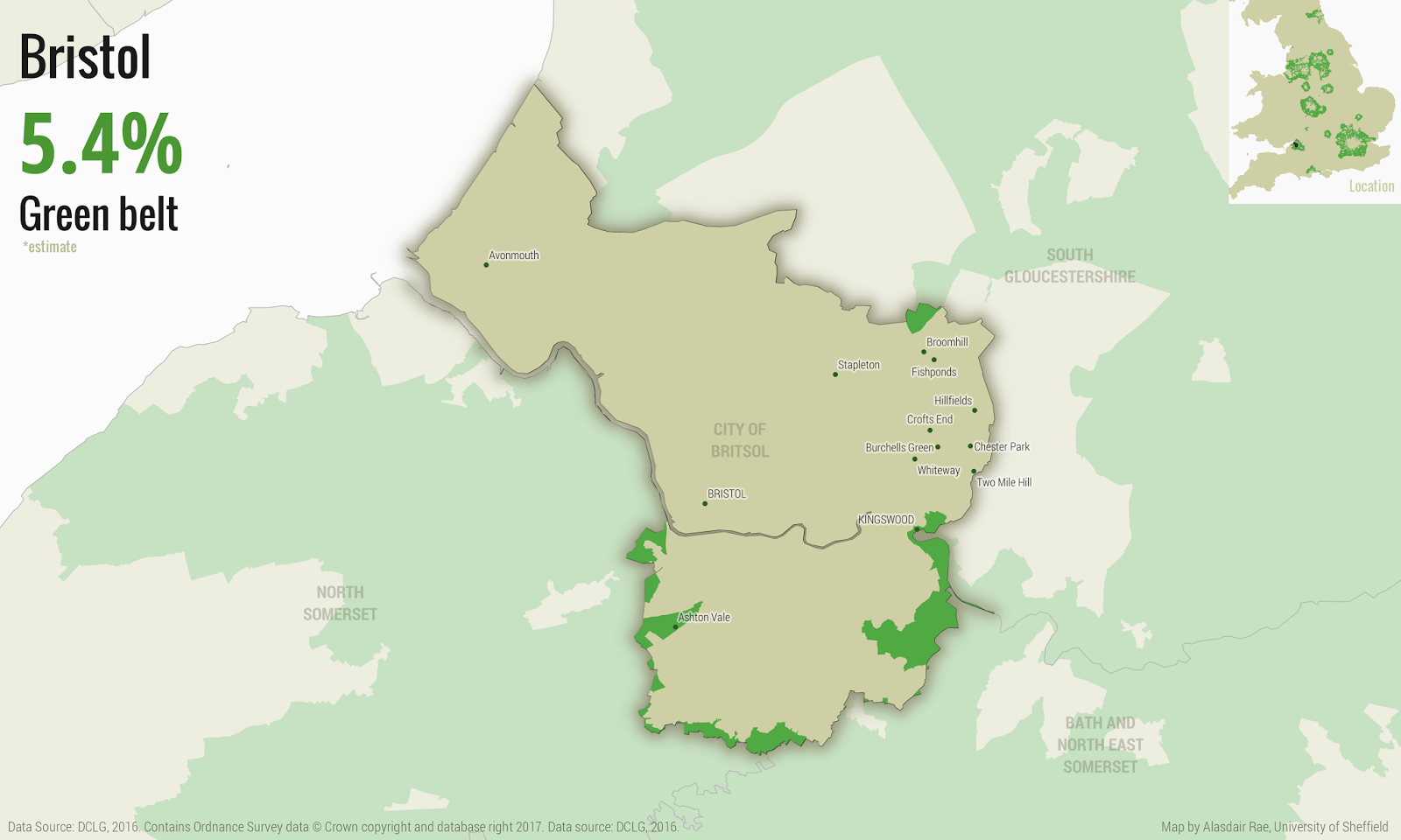 Stats, Maps n Pix: English Green Belt Atlas, Version 3