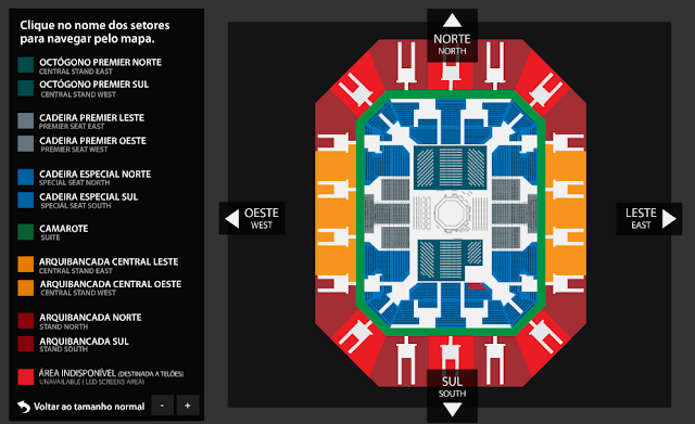 É isso aí...: UFC RIO - Mapa HSBC Arena