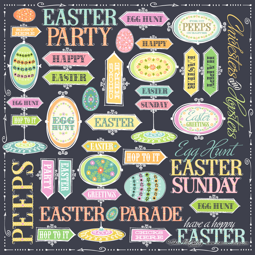 Sheri McCulley Studio: Chicksters and Hopsters for Easter!