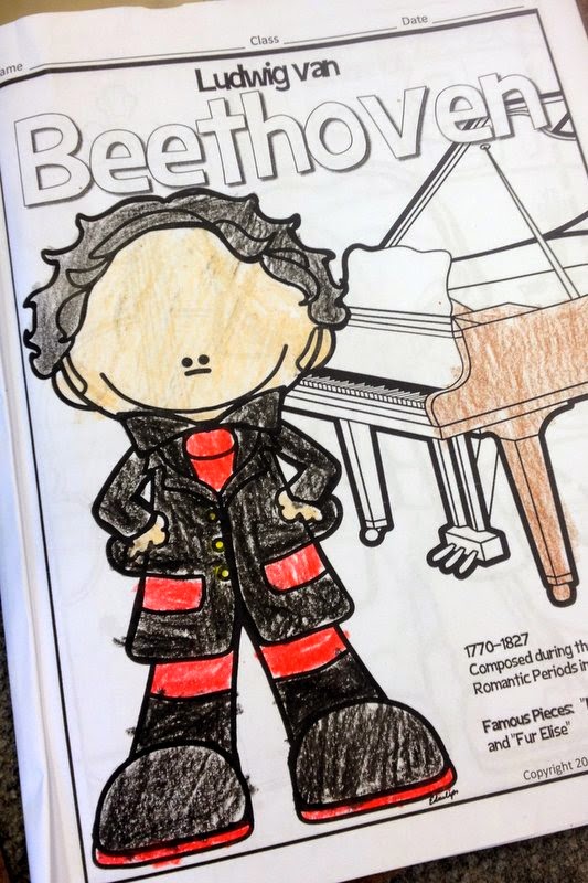 Mrs. King's Music Class: Coloring Composers