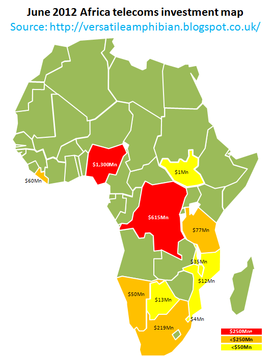 June 2012 Africa Investment Map