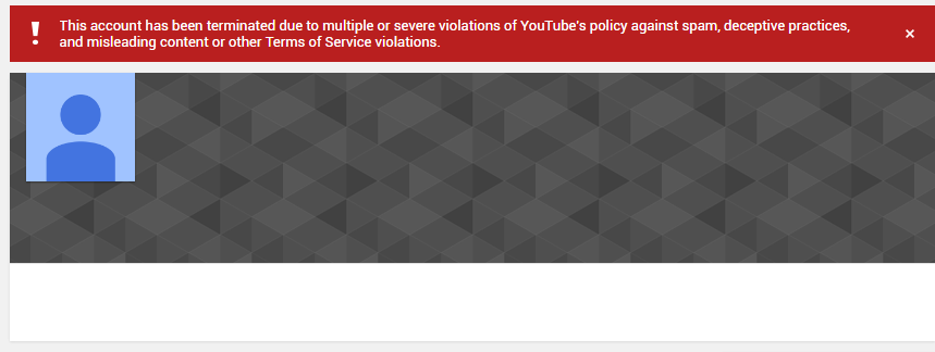 YouTube Account is Terminated or suspended need appeal form and ...