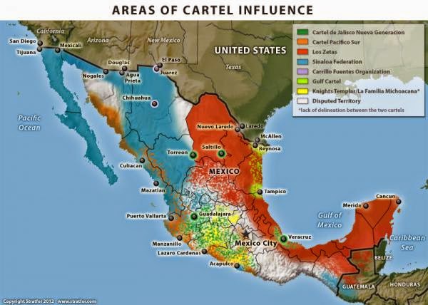 cartel maps spanning five years including 2015 ~ Borderland Beat
