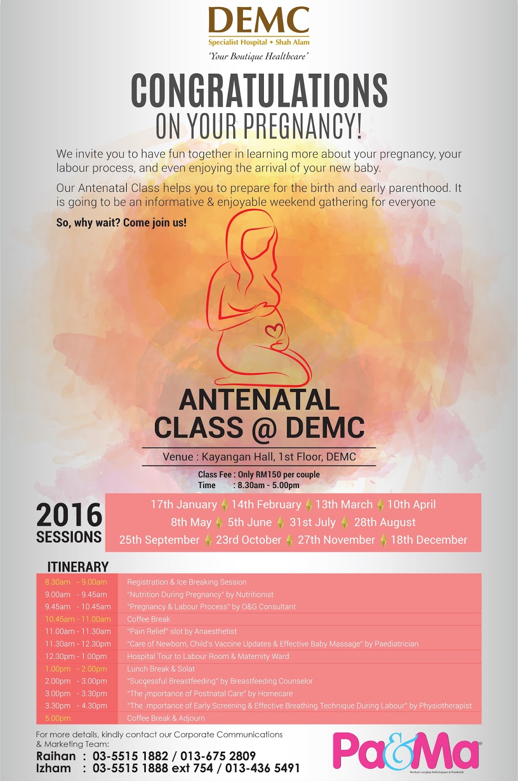 Sugar to my life.: ANTENATAL Class 2016 @ DEMC Hospital