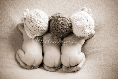 little moments by sarah: Cute x 3 | Newborn Triplet Photographer