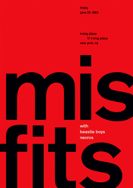 STRANDED KOSMONAUT: Vintage Punk Flyers Redesigned With Swiss Typography