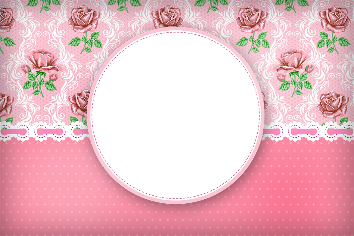 Shabby Chic with Pink Roses: Free Printable Invitations. | Oh My First ...