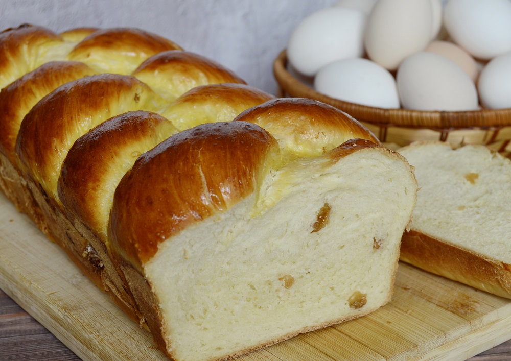 Citromhab: Mazsolás fonott kalács