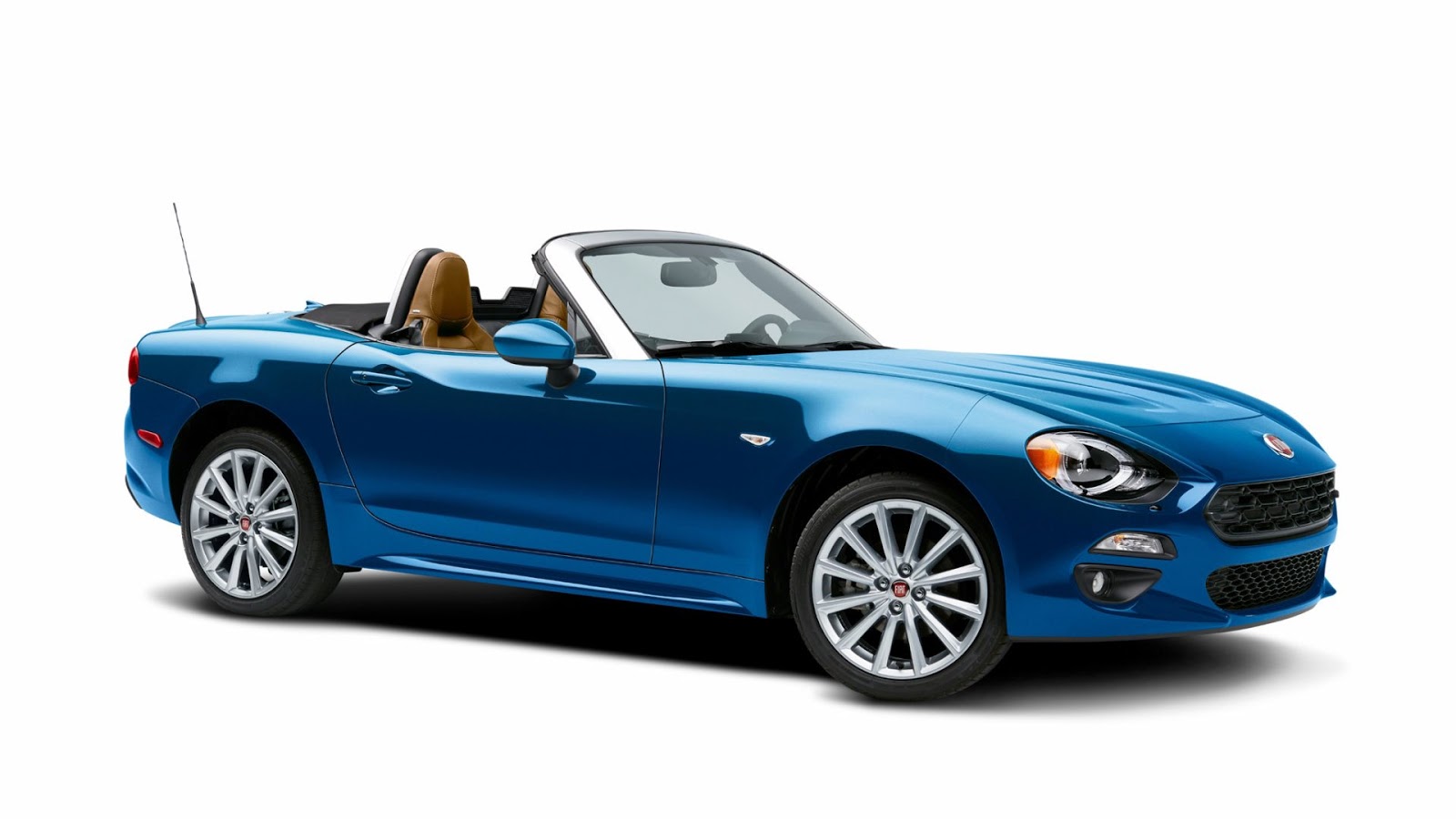 2017 Fiat 124 Spider Blue Wallpaper
