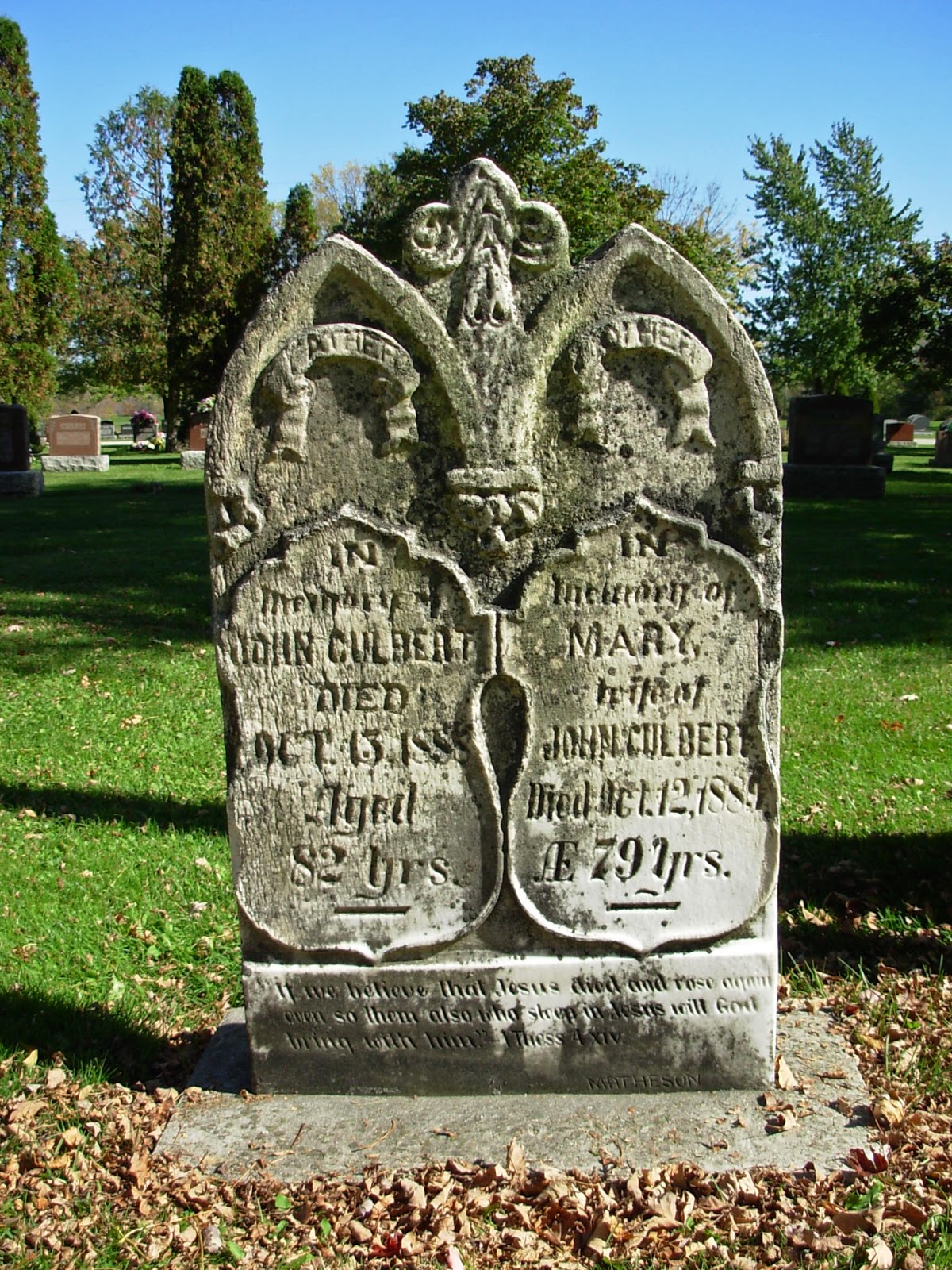 Culbert Family History: John Culbert & Mary Ward in St. James Cemetery ...