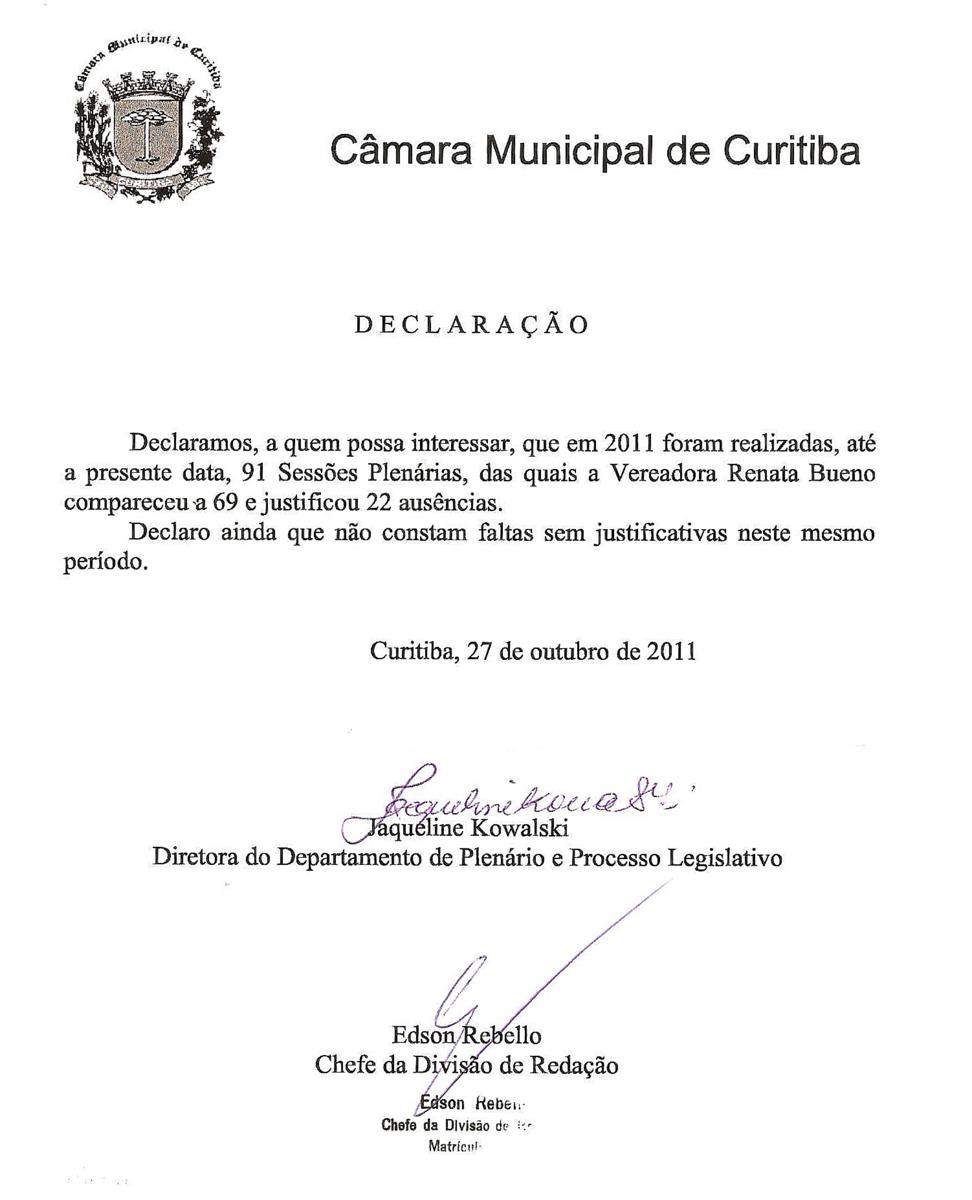 Modelo De Declaracao De Comparecimento Modelo De Declaracao De Comparecimento