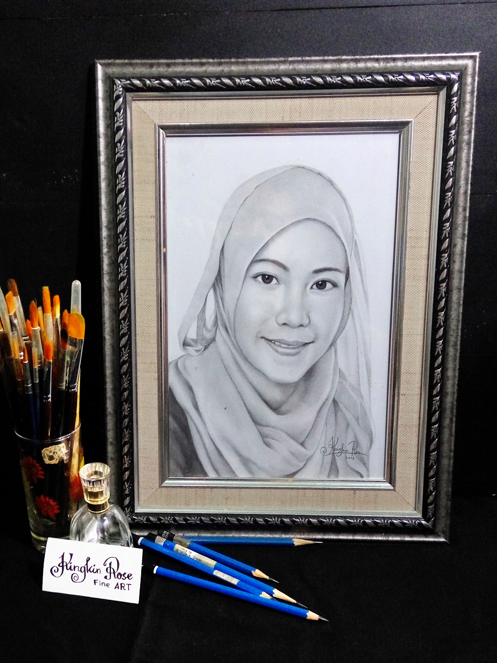 KINGKIN LA ROSE: JASA LUKIS FOTO MEDIA PENSIL / LUKISAN PENSIL ...