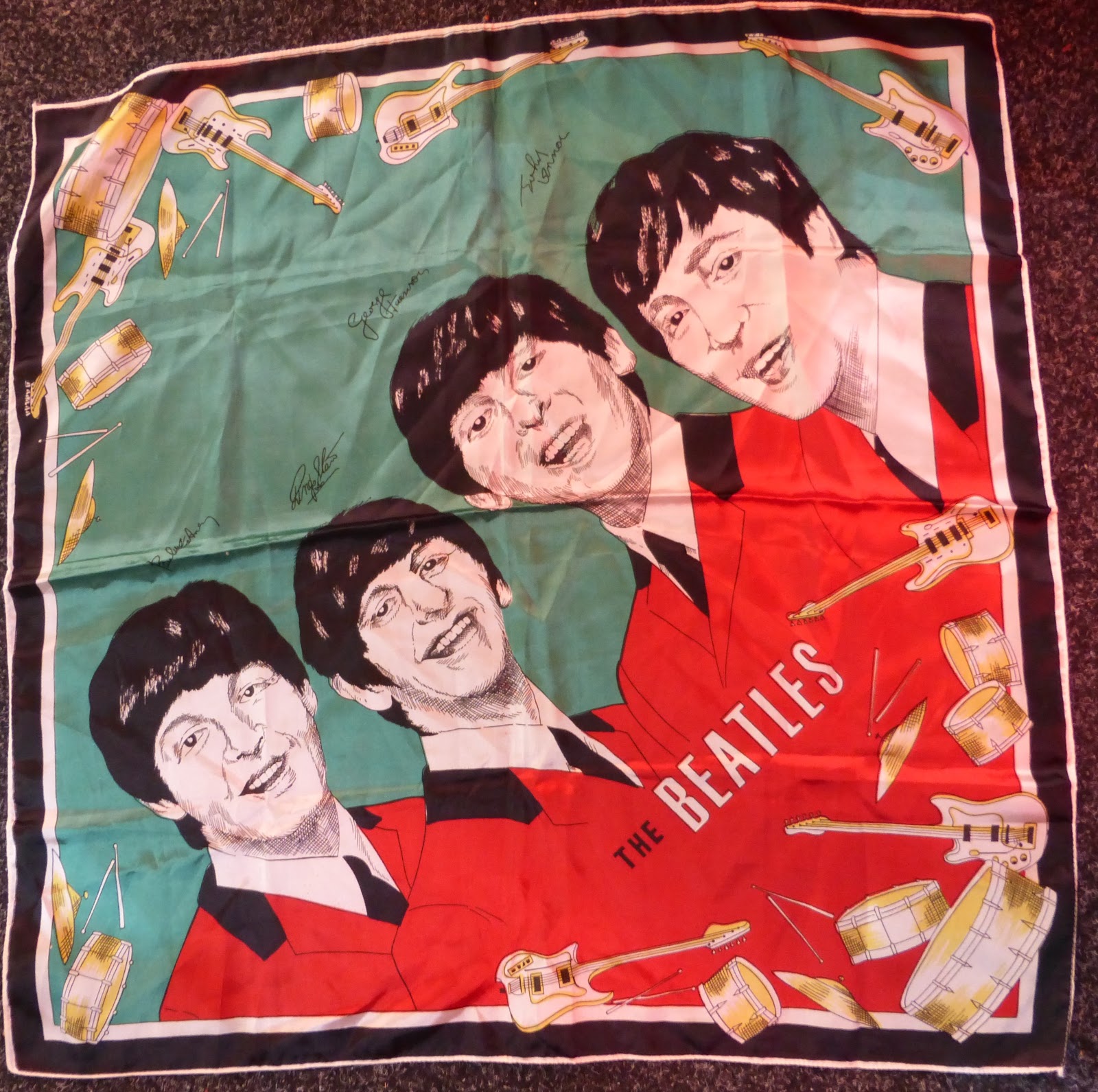 Liverpool Beatles Auction: Original Beatles Head Scarf