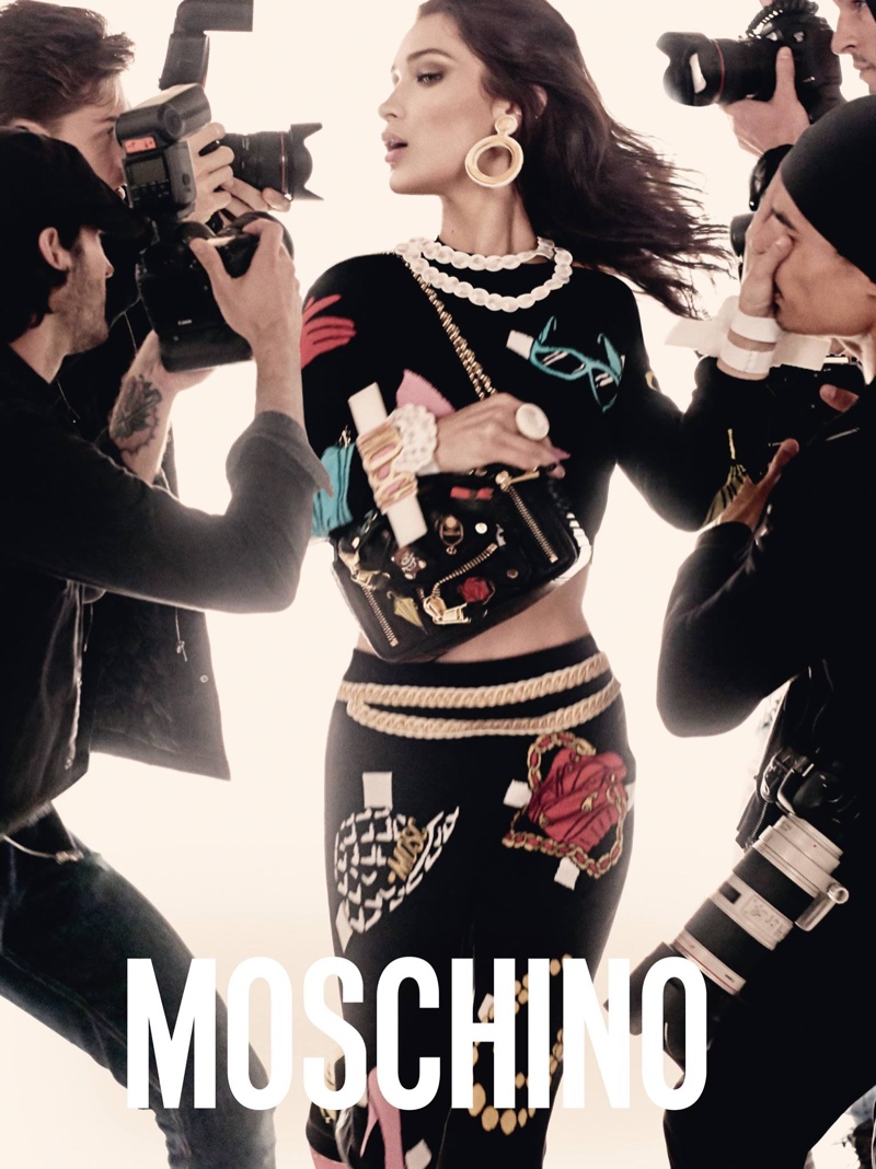 Moschino Spring/Summer 2017 Campaign starring Gigi and Bella Hadid