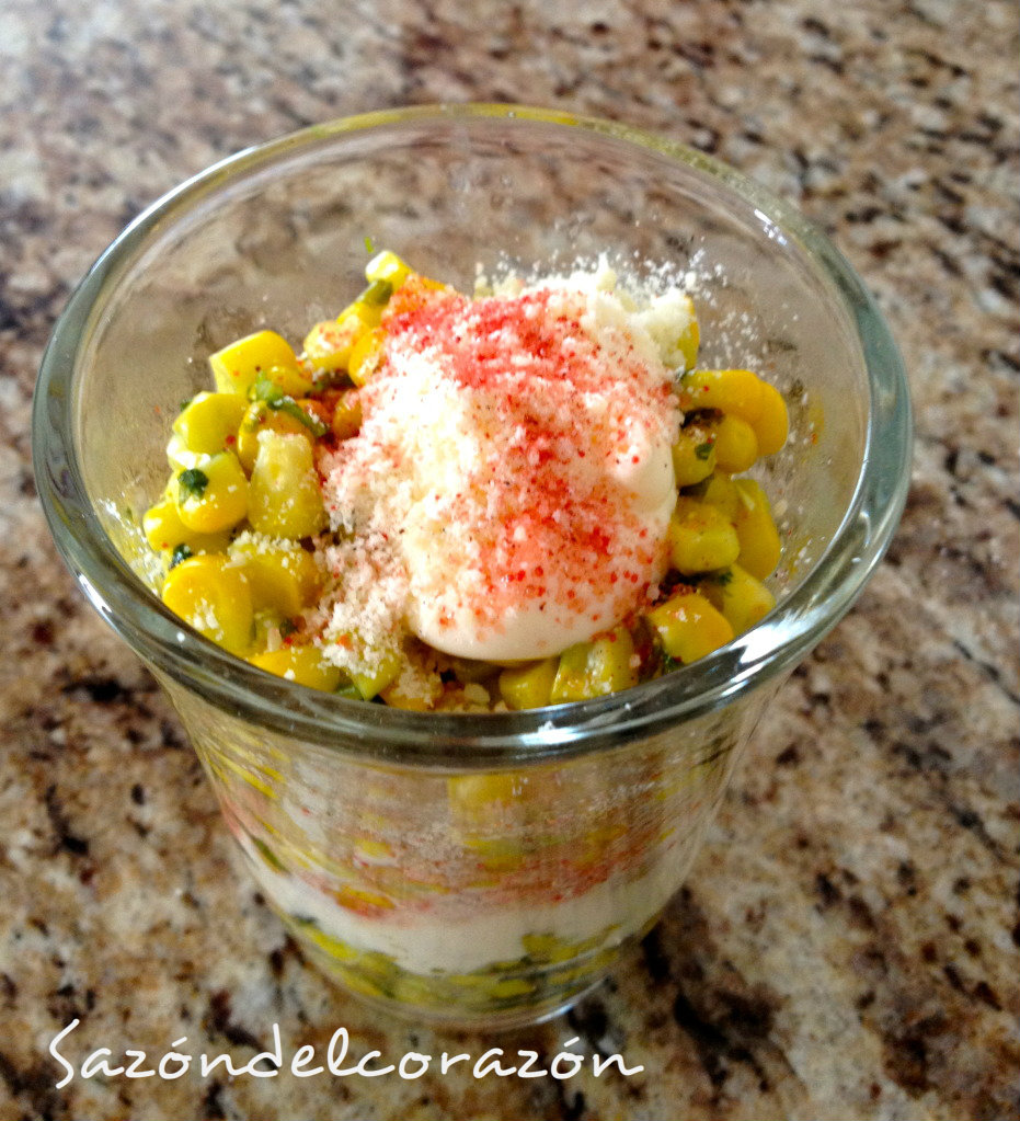 Sazón del corazón: Elotes preparados ( esquites )