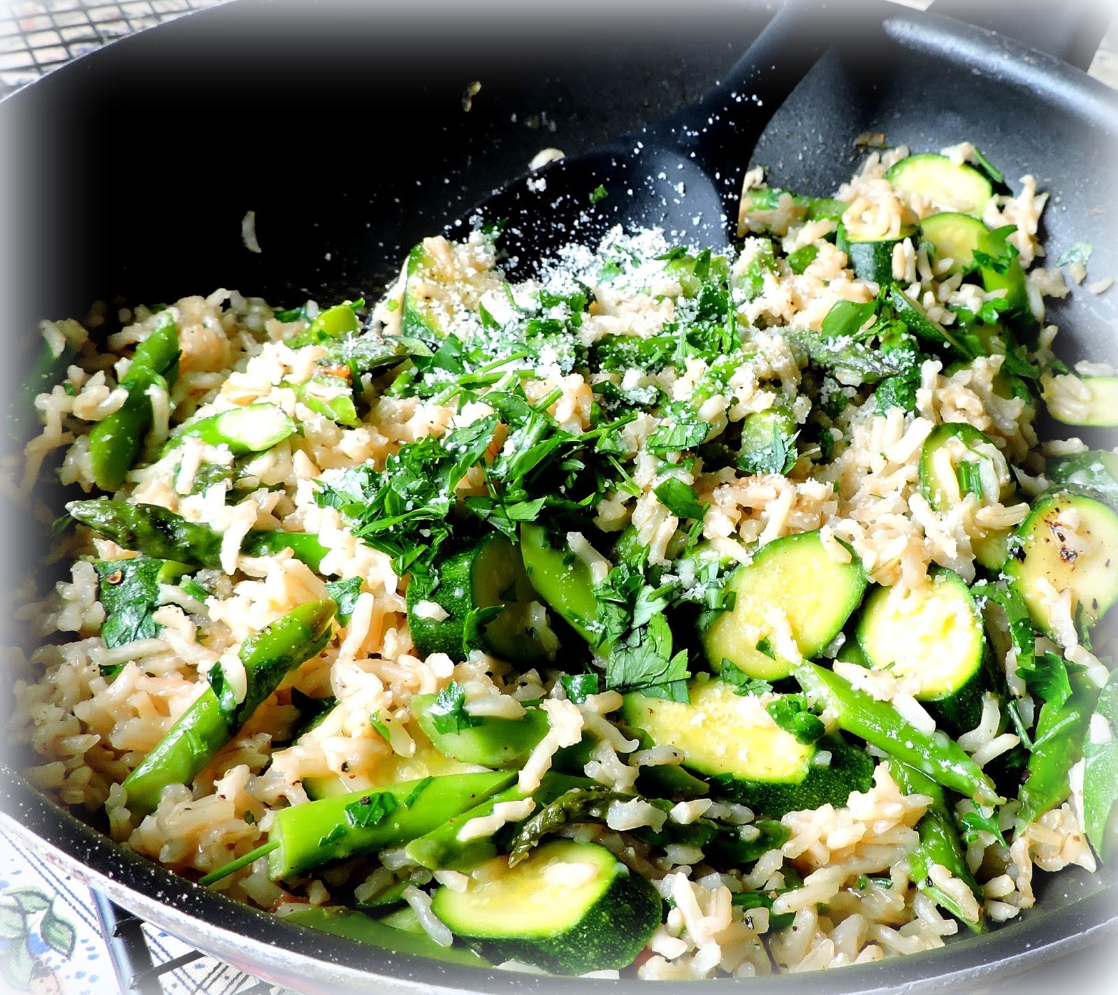 The English Kitchen: Asparagus and Courgette Rice