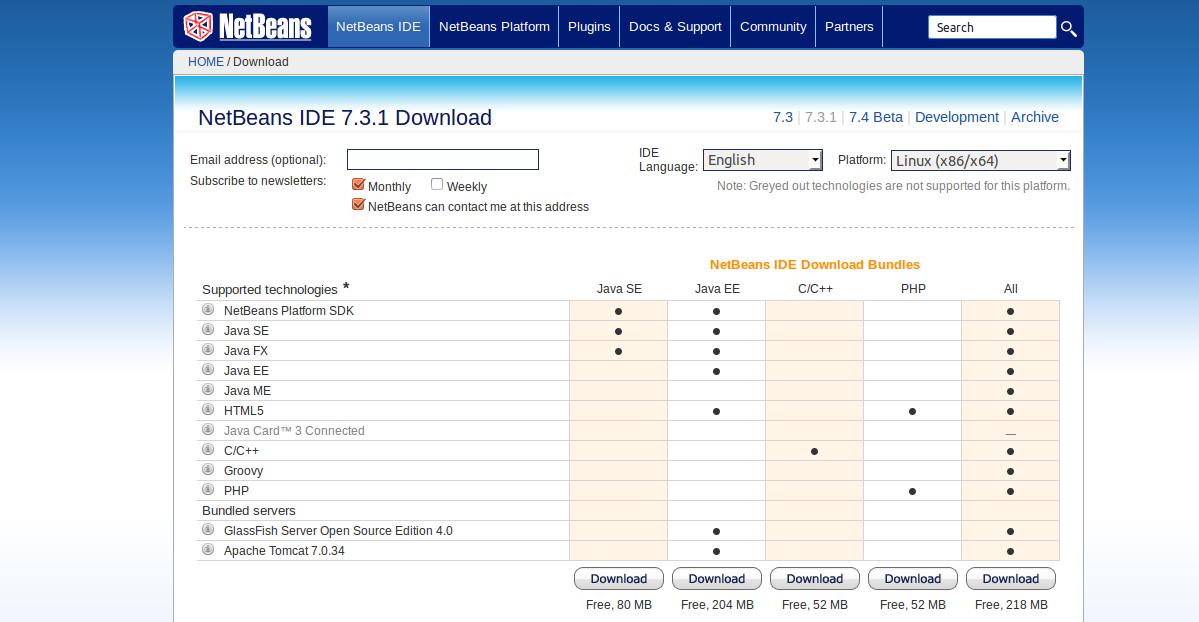 Java na Veia: Baixando o Netbeans IDE