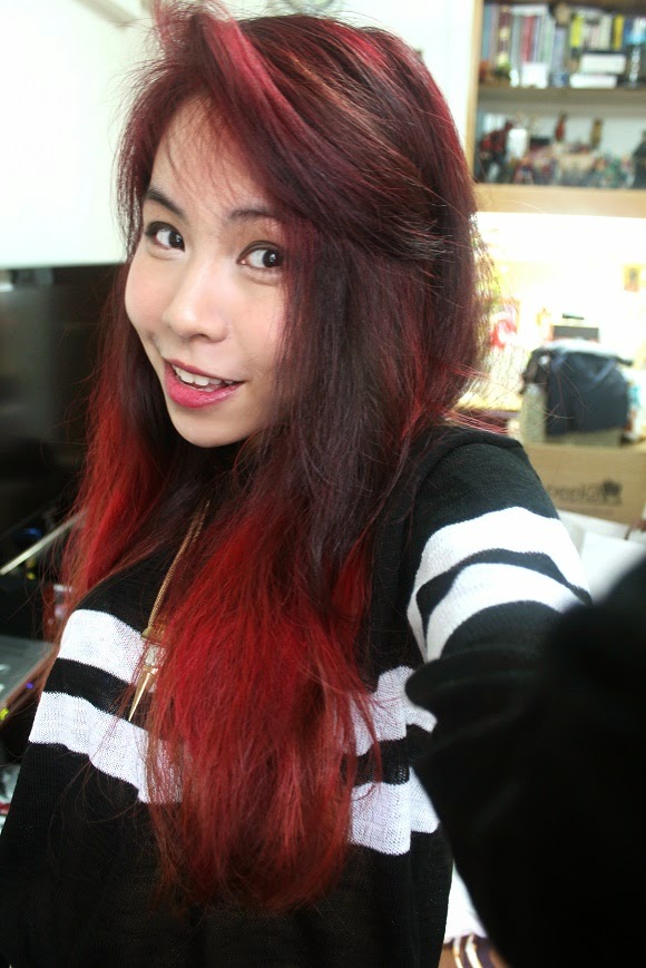 Melody: DIY: Gradient Red Hair (w/ Pastel Pink)