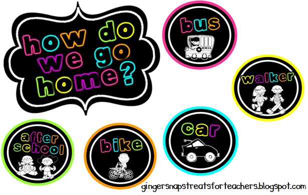 DIY How Do We Go Home Signs - Classroom Freebies