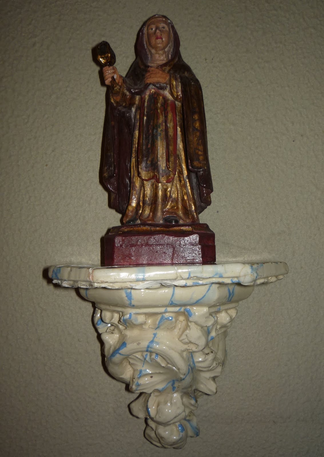 Arte, livros e velharias: Mísula de faiança do século XVIII (?)