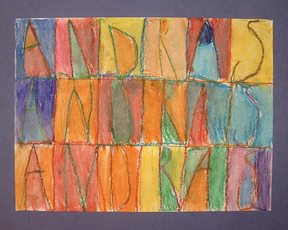 Mrs. Belton's Artists: Kindergarten Hidden Names