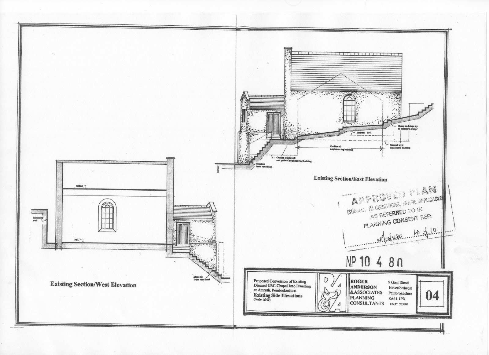 Amroth Project: EXISTING DRAWINGS.