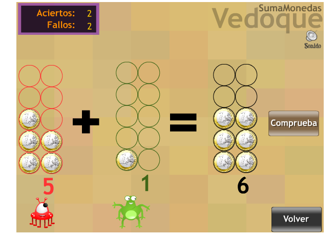 TIC EN EDUCACIÓN INFANTIL: SUMA MONEDAS