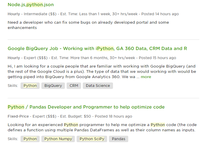 Geospatial Solutions Expert: Most profitable python programming skill ...