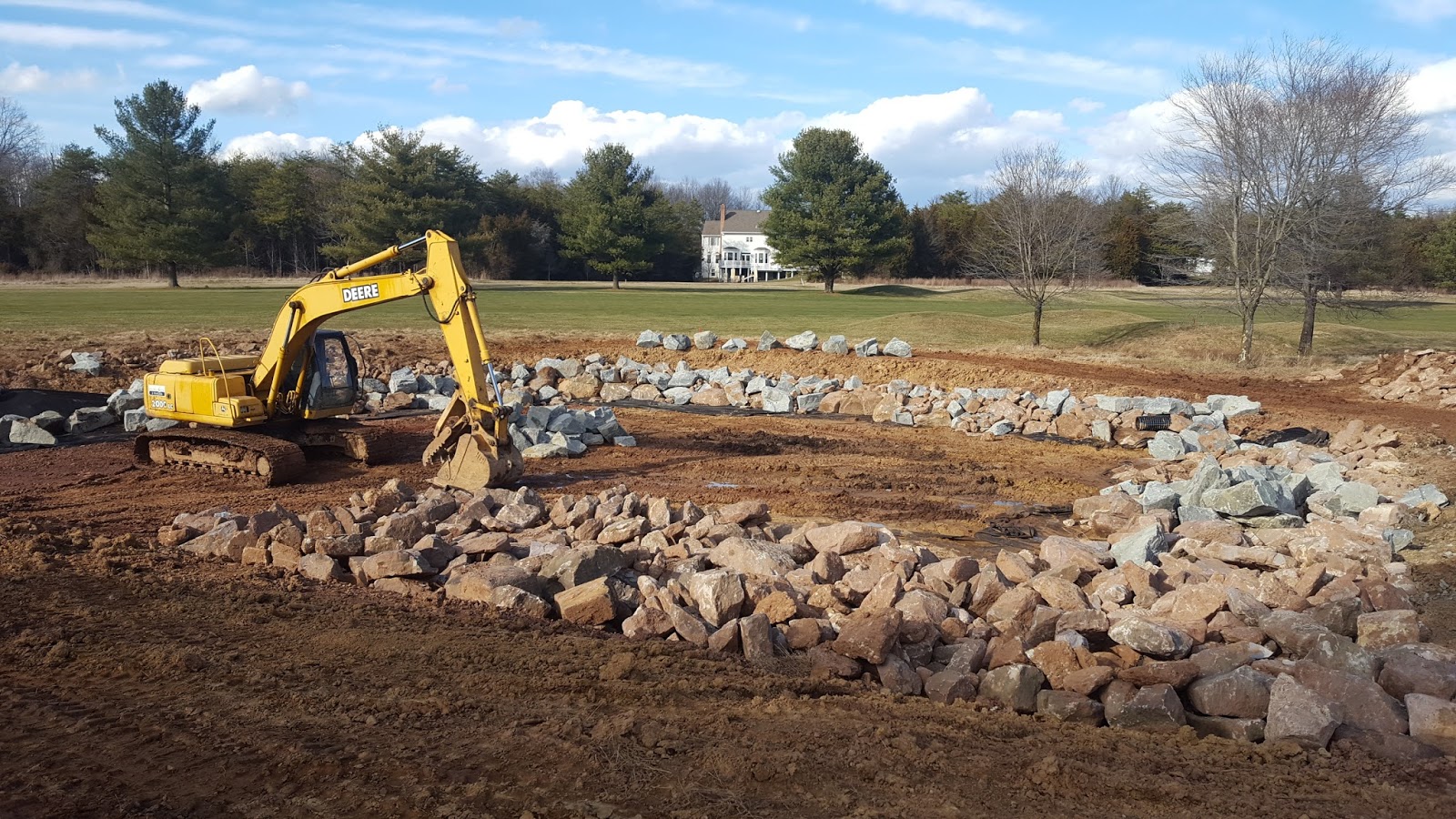Chantilly National Golf and Grounds: SPILLWAY RIP RAP PROJECT UPDATE 2/3/17
