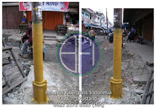 FRP Lining Pelapisan Fiberglass Coating Pipa Beton Struktur Besi