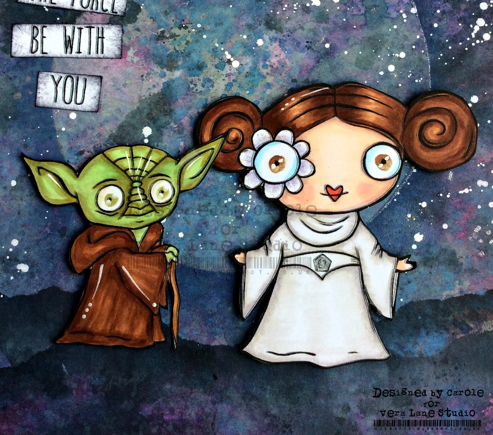 Craftilicious Creations: * Vera Lane Sudio: Princess Leia and Yoda