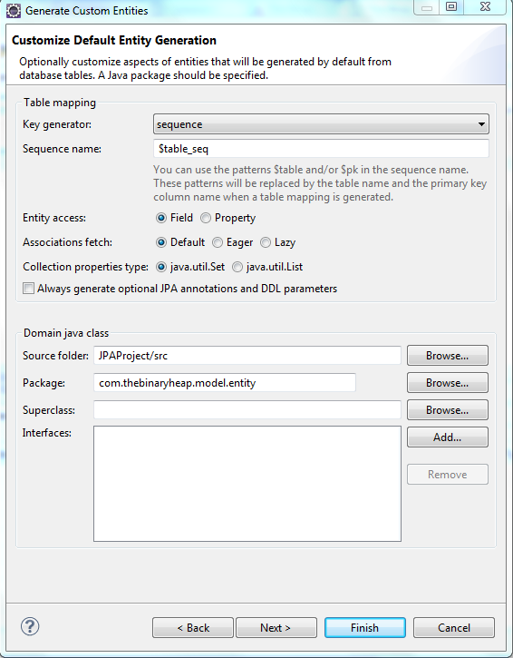 The Binary Heap Setting Up Hibernate With An Eclipse Jpa Project