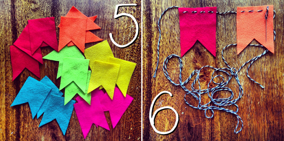 Queen Kwak: DIY Tutorial: Felt flag nursery bunting.